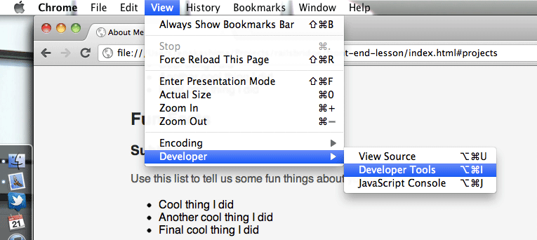Dev Tools - Frontend